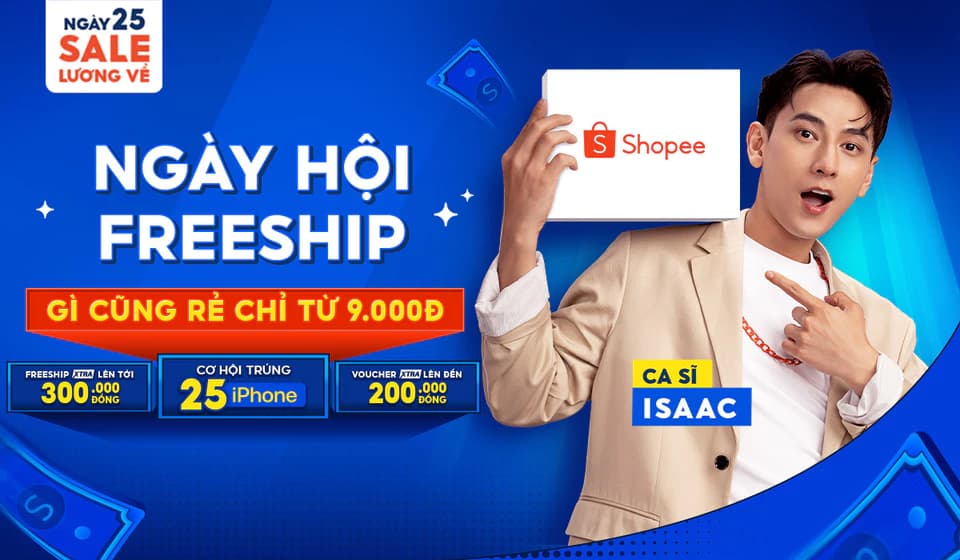 Độc quyền Shopee 25.8: Săn deal nửa giá, gì cũng rẻ, đã mua là freeship