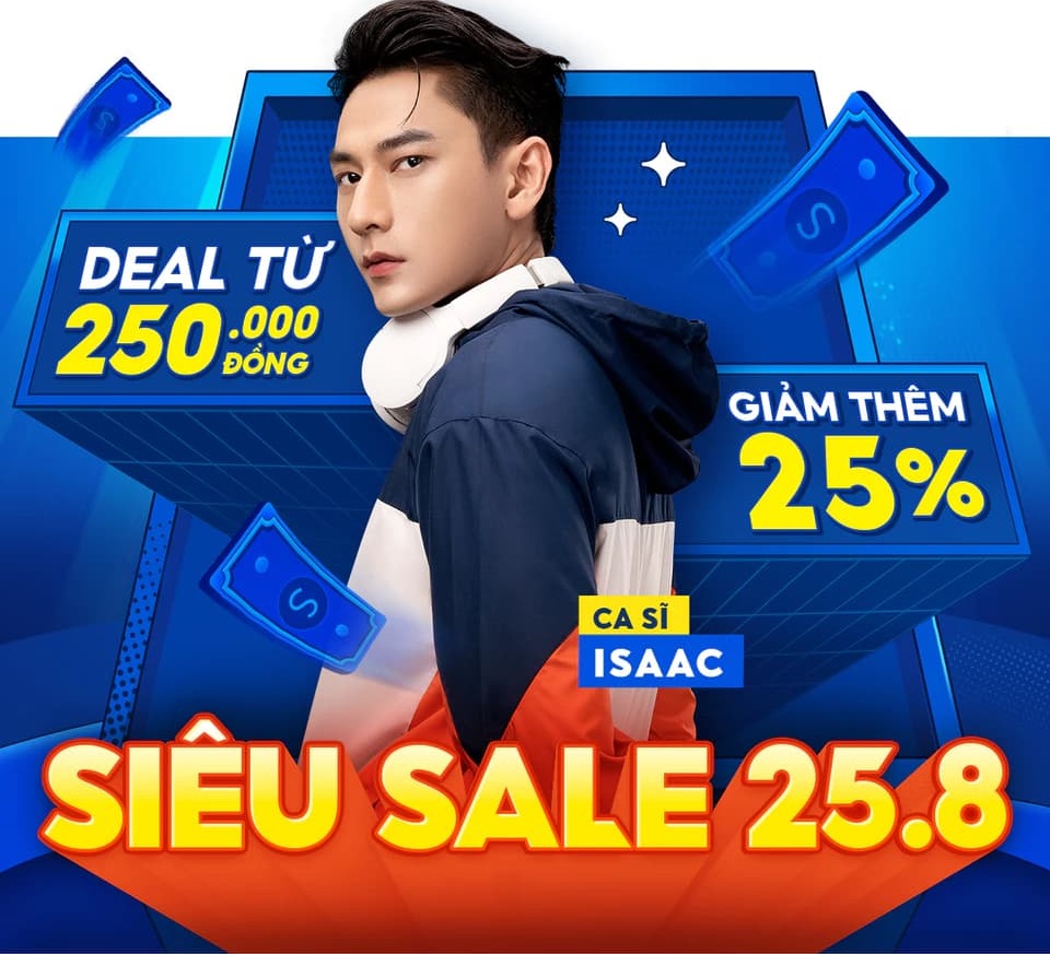 Độc quyền Shopee 25.8: Săn deal nửa giá, gì cũng rẻ, đã mua là freeship