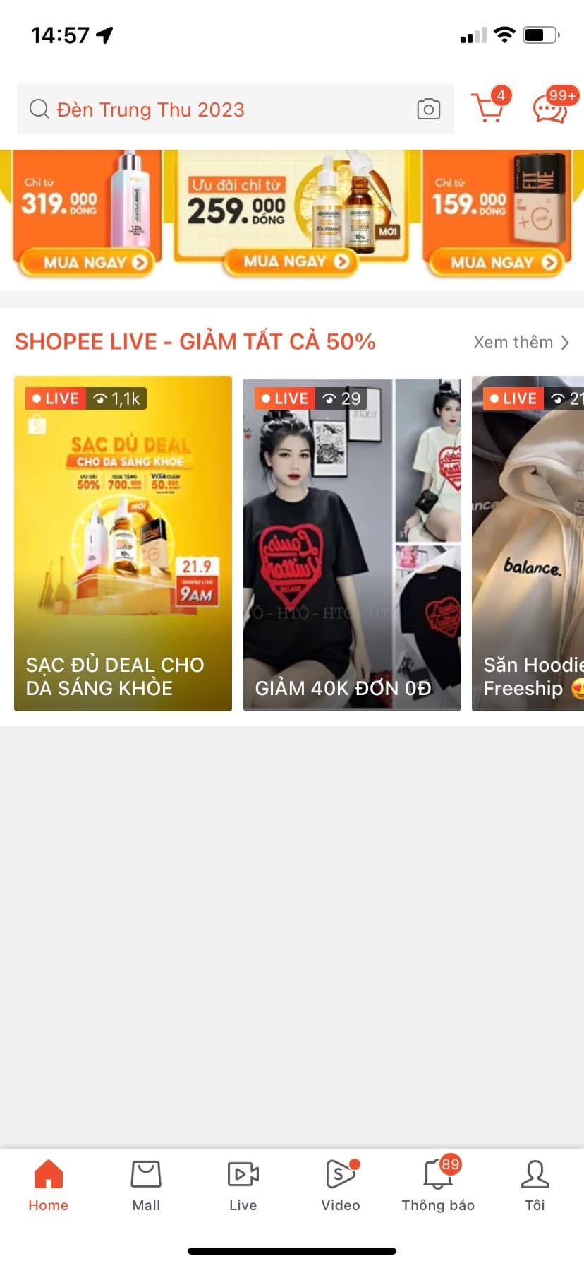 Shopee bị sập, không xem sản phẩm được
