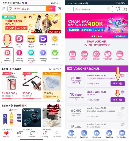 Hướng dẫn săn voucher Bonus Lazada và cách sử dụng