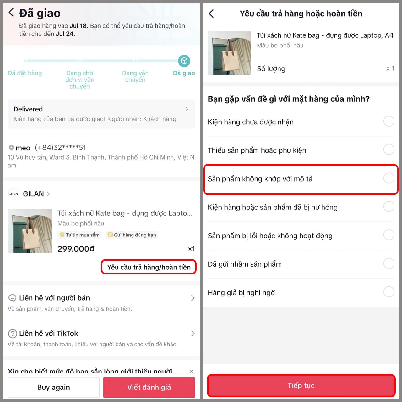Trả hàng TikTok ở đâu? Quy trình trả hàng - hoàn tiền Tiktok như thế nào?