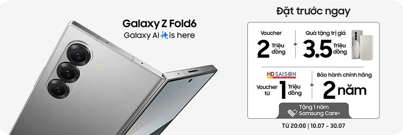 Nhận ưu đãi đến 5 triệu khi đặt cọc trước SamSung ZPLIP 6 và Z Fold6 ...