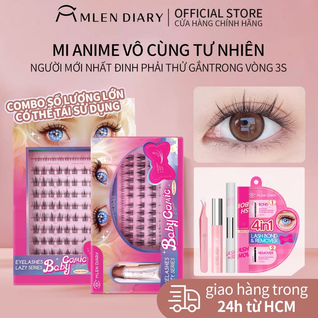 Review mi giả Mlen Diary - Bí quyết sở hữu đôi mắt long lanh, quyến rũ