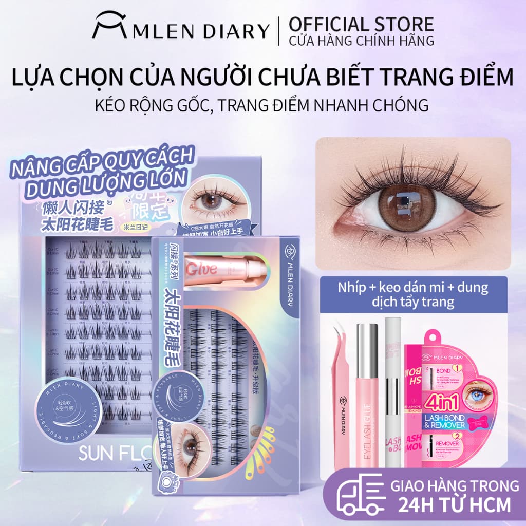 Review mi giả Mlen Diary - Bí quyết sở hữu đôi mắt long lanh, quyến rũ