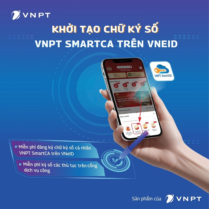 Cách đăng ký và dùng chữ ký số VNPT SmartCA trên app VNeID free 100%