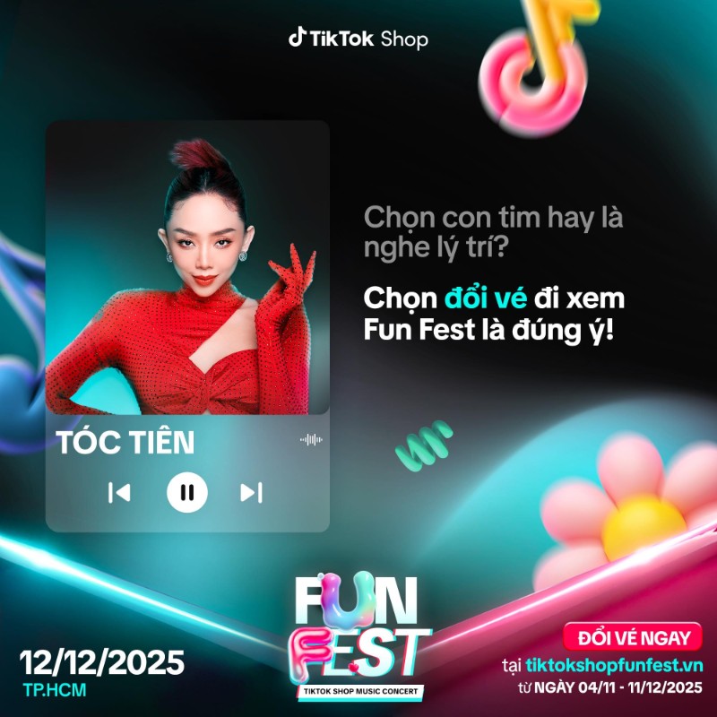 TikTok Shop FunFest 2025 và cách nhận vé tham gia concert